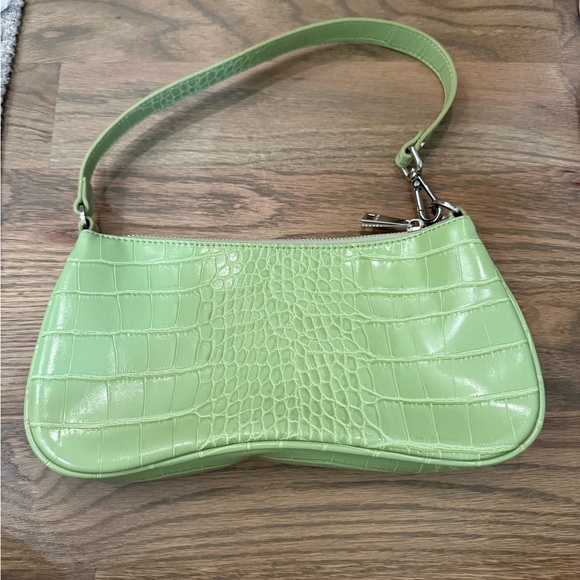 JW PEI | Bags | Jw Pei Green Crocodileembossed Clutch | Poshmark